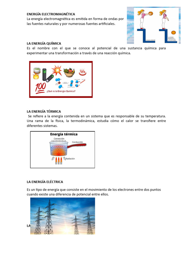 TIPOS DE ENERGIAS | PDF