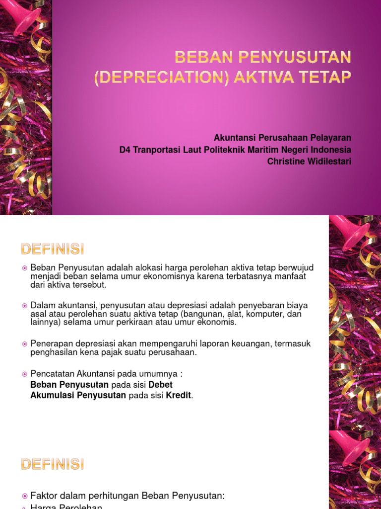 TM 14-15 Beban Penyusutan | PDF