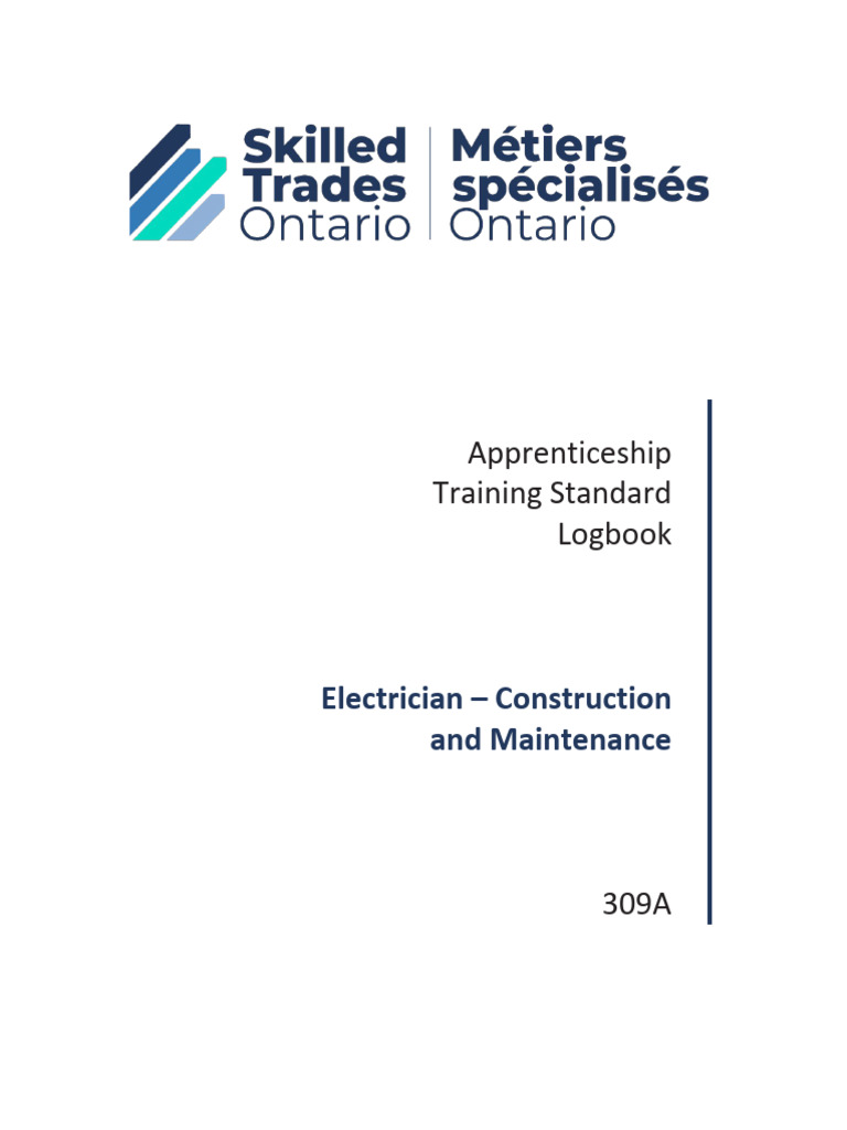 309A Electrician Apprenticeship Logbook | PDF | Occupational Safety And ...