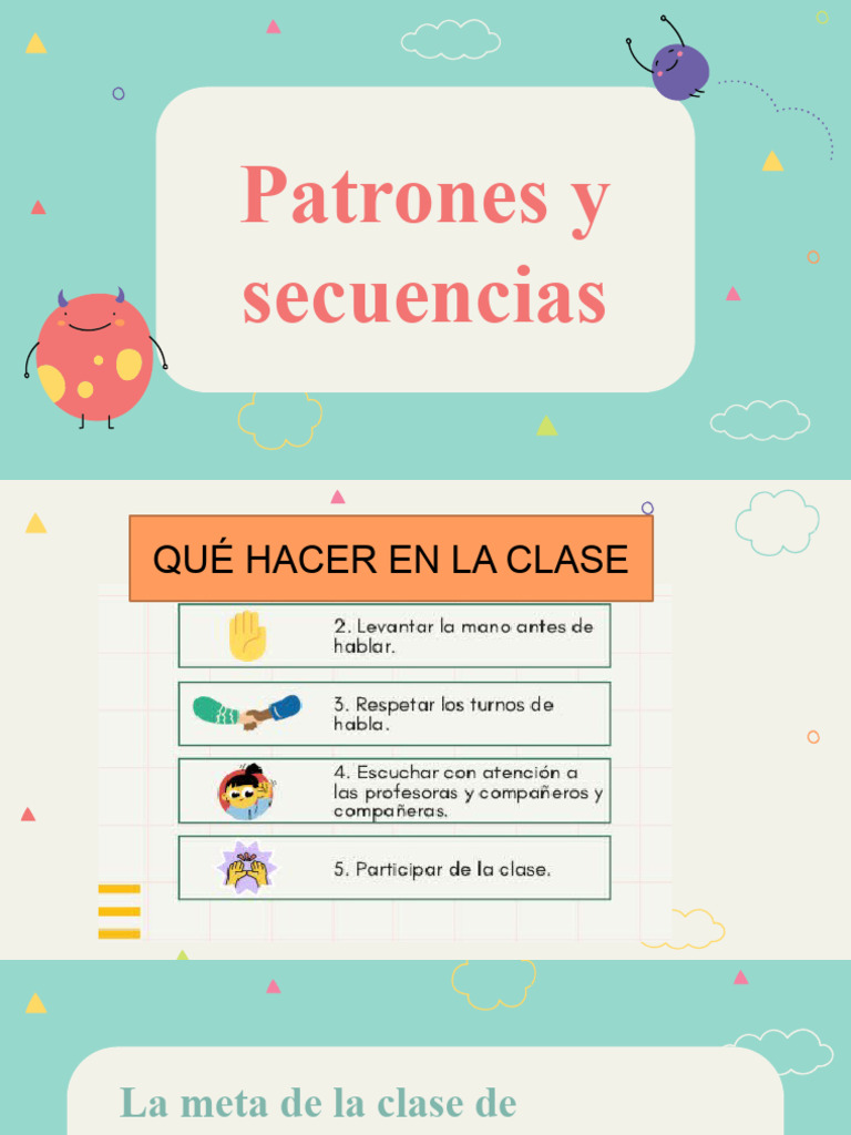 Clase 1 - Patrones y Secuencias | PDF