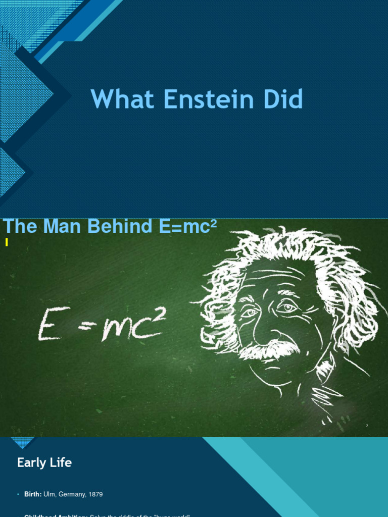 What Enstein Did | PDF | Albert Einstein | Theory Of Relativity