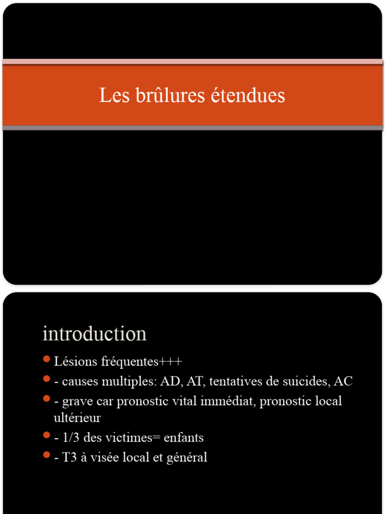 Les Brulures Etendues | PDF | Brûlure | Peau