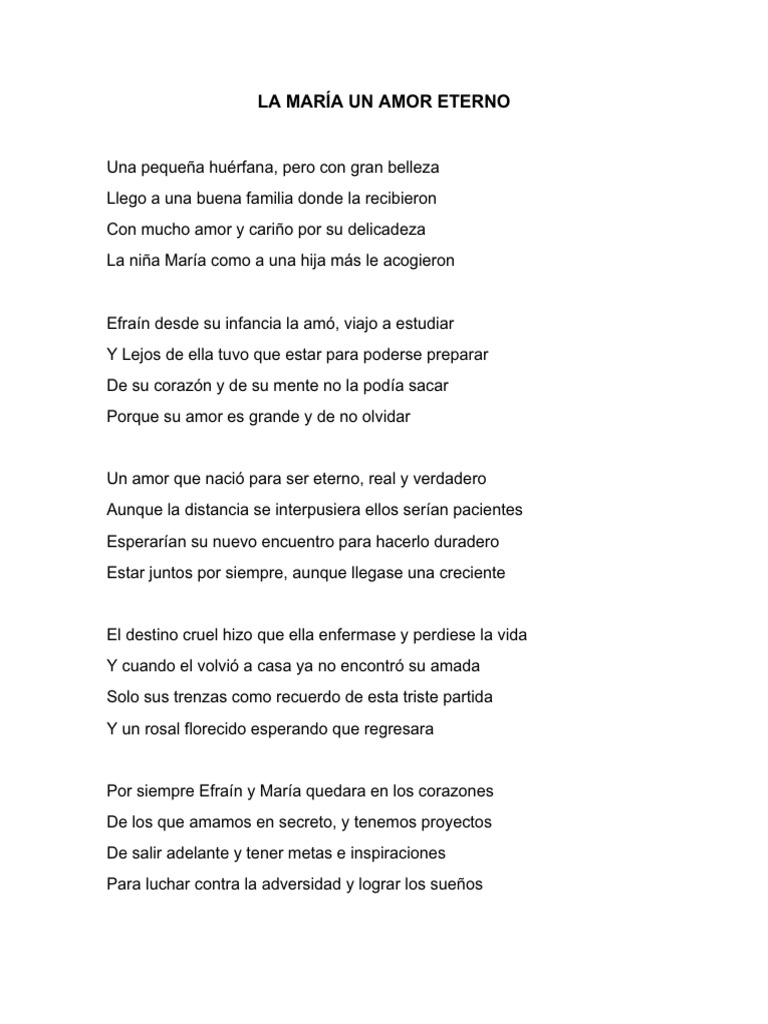 Poema La Maria | PDF