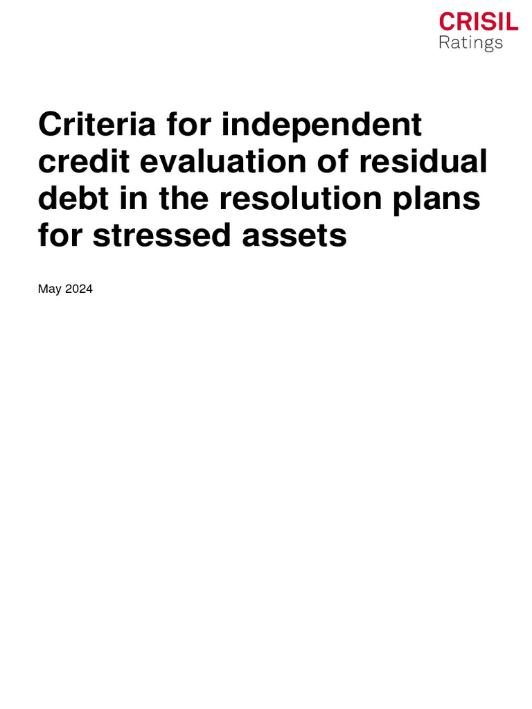 criteria-for-independent-credit-evaluation-of-residual-debt-in-the ...