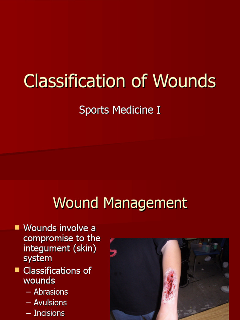 Classification of Wounds | PDF