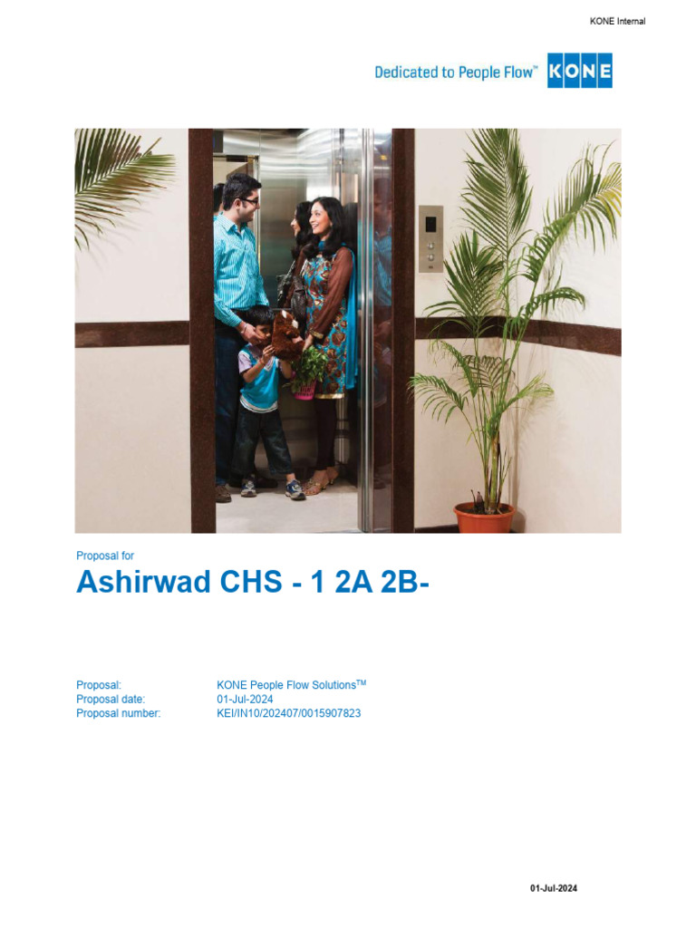 KONE QUOTATION ASHIRWAD 1 2A 2b-Compressed | PDF | Elevator | Door