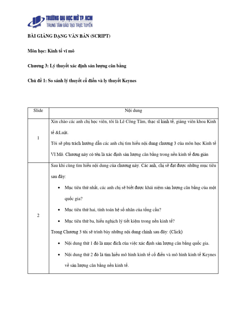 Bài Giảng Dạng Văn Bản (Script) | PDF