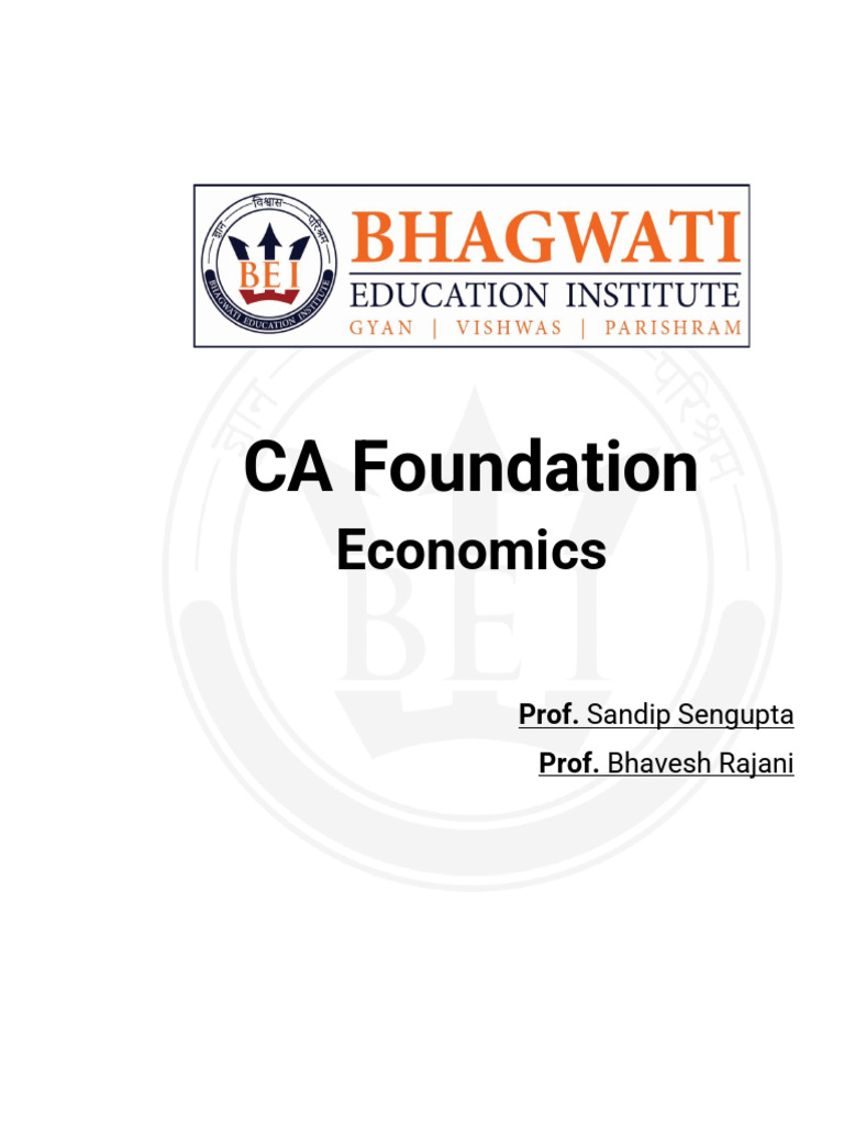 CAF Economics Study Book | PDF | Economics | Microeconomics