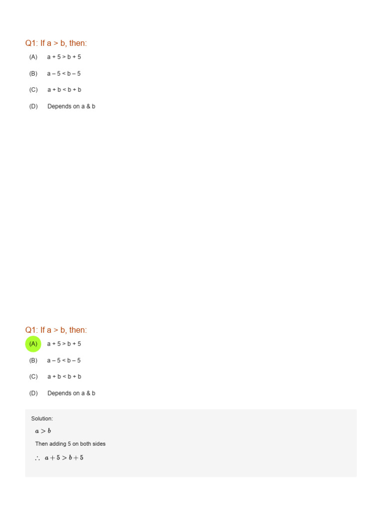Revision-Inequalities-Wavy Curve Method - Assignment | PDF | Formula One | Motorsport Competitions