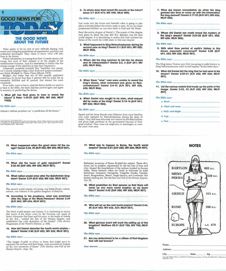 The-Good-News-About-the-Future-Good-News-for-Today-Bible-Study-1 | PDF ...