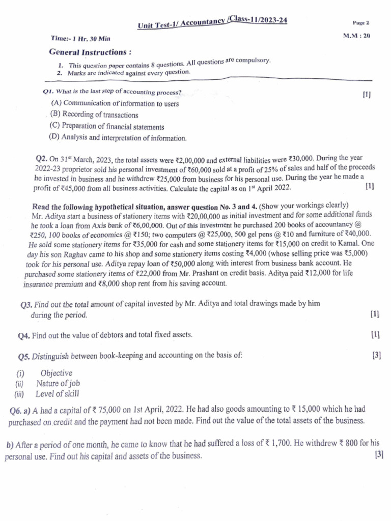 Ut1 2023-24 | PDF | Banks | Credit