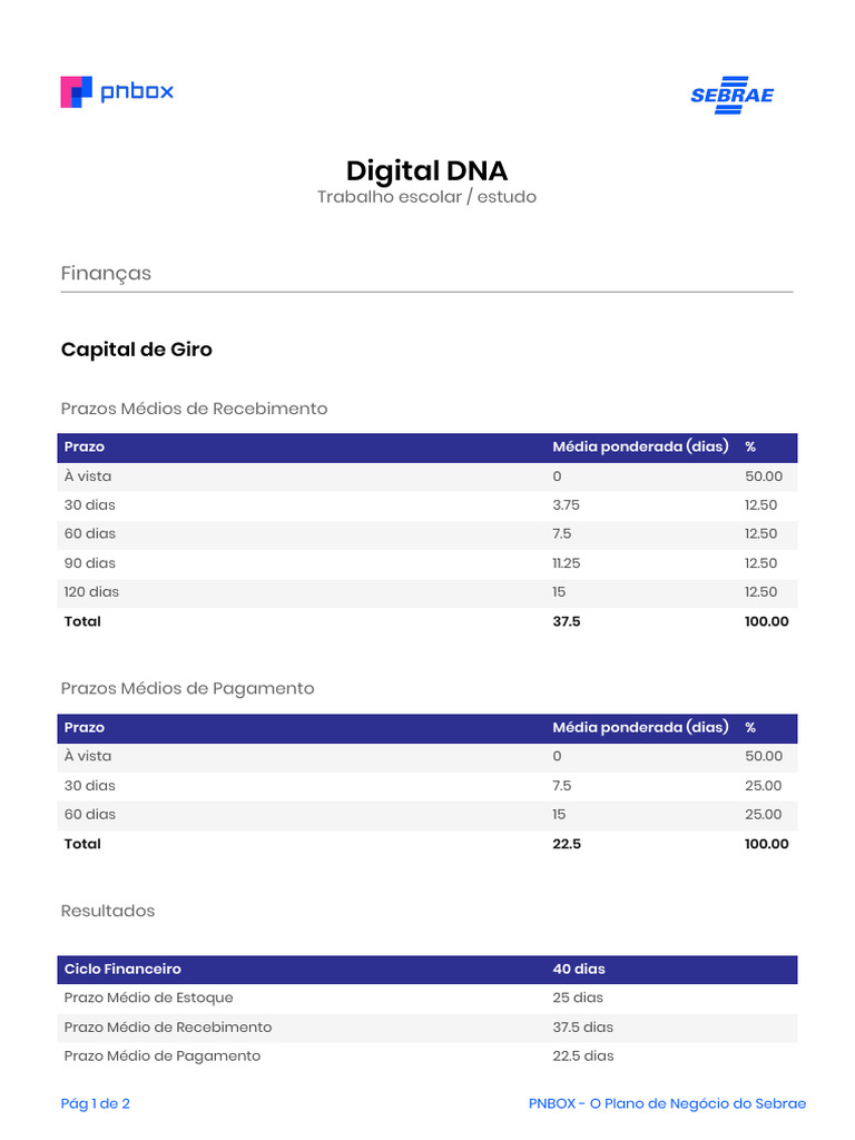 Capital de Giro | PDF