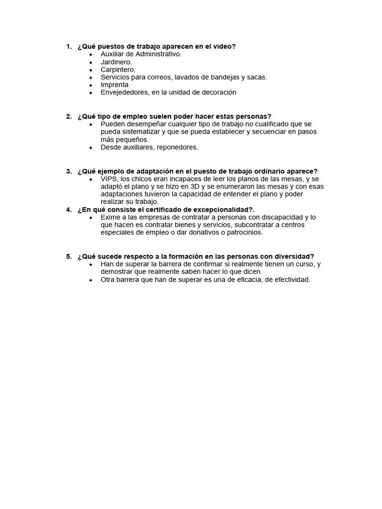 Act02 - Ra03 - Integración Laboral de Las Personas Con Discapacidad | PDF