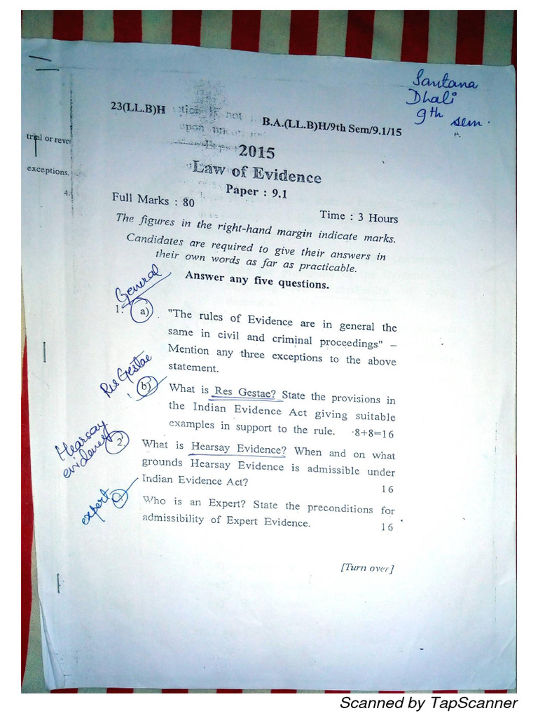 IPR and TAX Question Papers | PDF