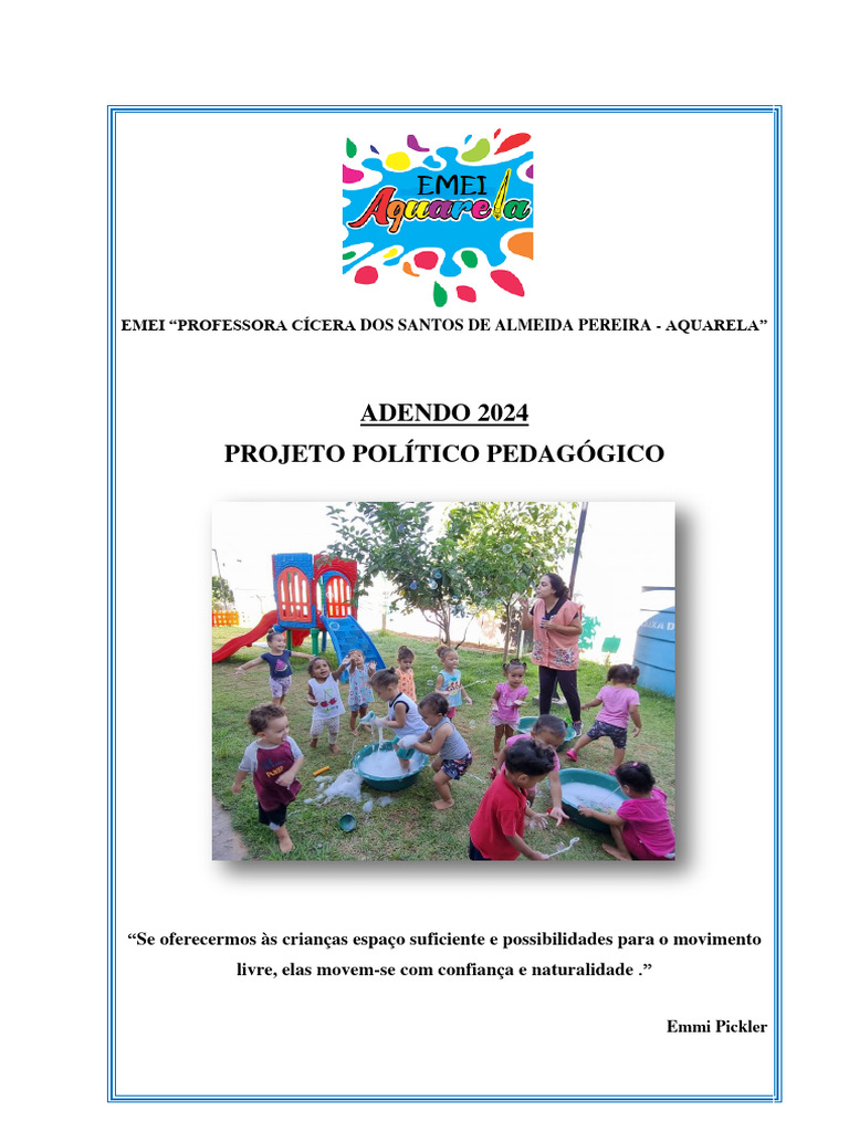 PPP Aquarela 2024 | PDF | Pré-escola