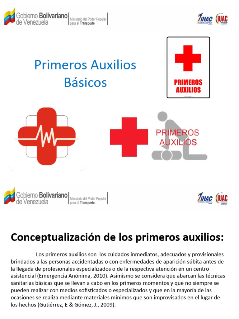 1-Primeros Auxilios | PDF | Primeros auxilios | Movimiento Internacional de la Cruz Roja y de la ...