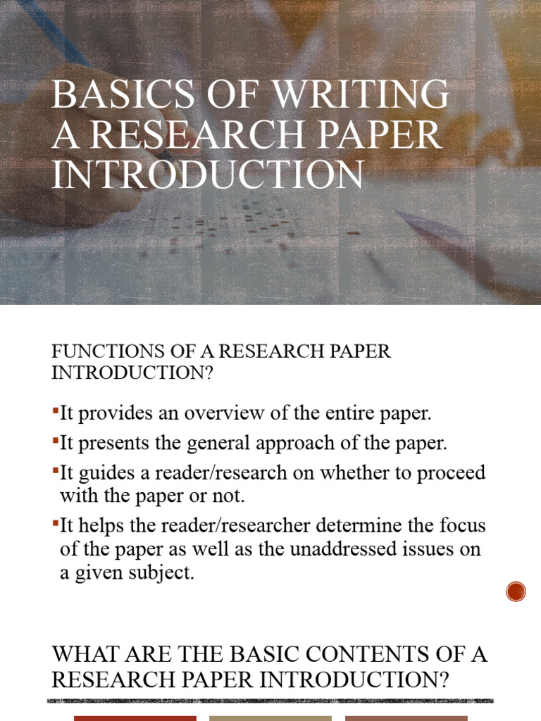 Basics of A Good Paper Introduction | PDF | Truth | Argument