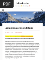 Amagama Amqondofana | PDF