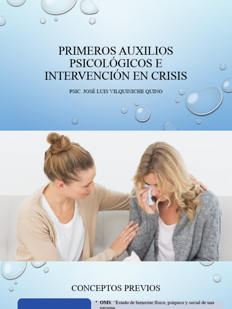 Primeros Auxilios Psicológicos e Intervención en Crisis | PDF | Las emociones | Sicología