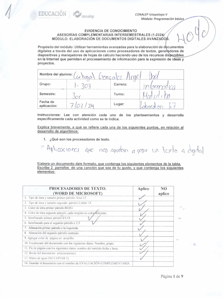 Evidencia Eleboracion de Documentos Digitales Angel Carbajal | PDF