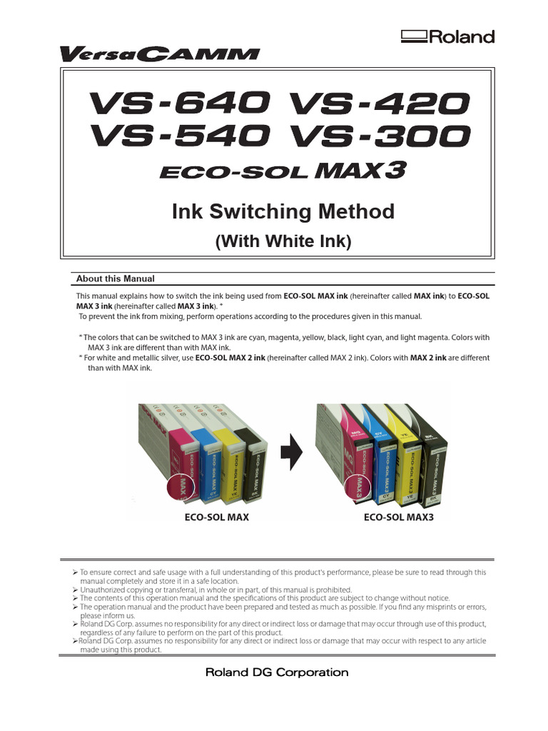 Versacamm vs420 | PDF | Printer (Computing) | Magenta