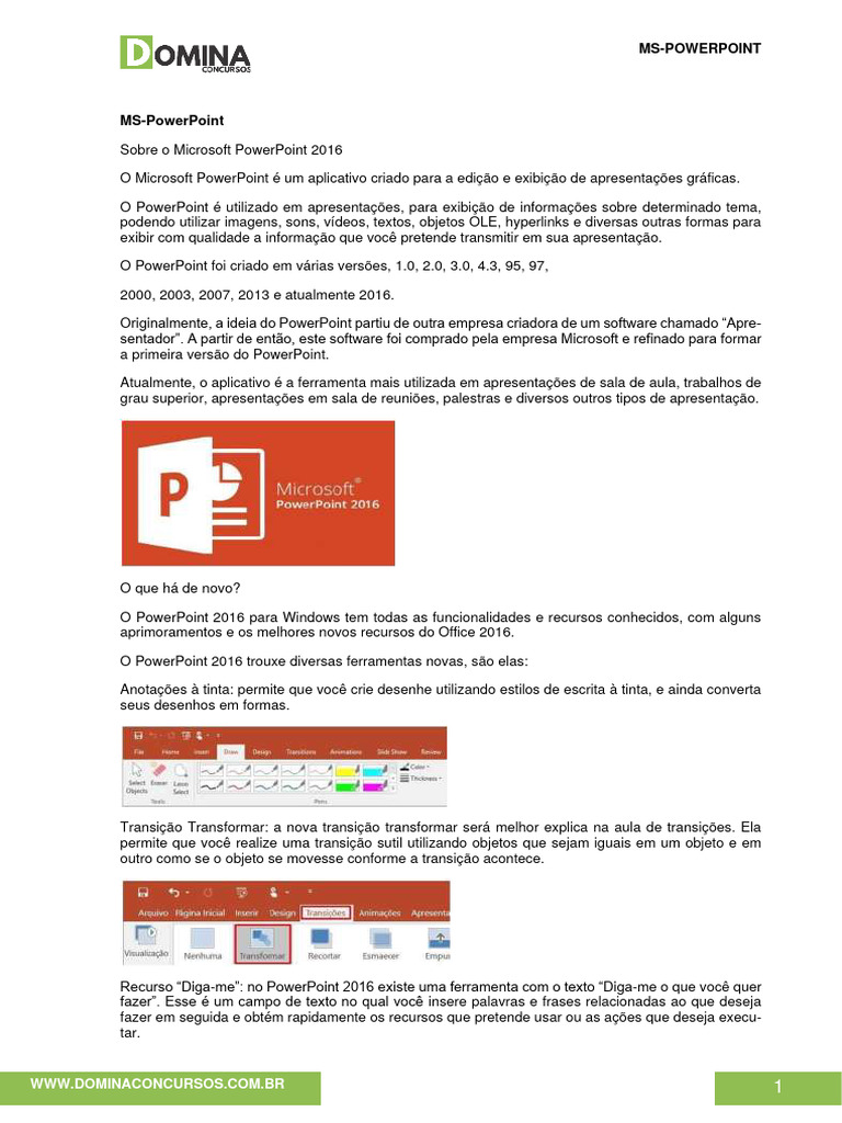 17 MS PowerPoint | PDF | Microsoft | Janela (informática)