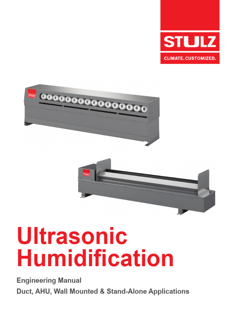 STULZ Ultrasonic Engineering Manual | PDF | Humidity | Water Vapor
