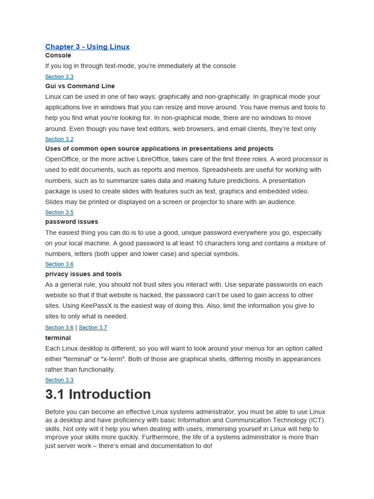 Chapter 3 - Using Linux | PDF | Virtualization | Http Cookie
