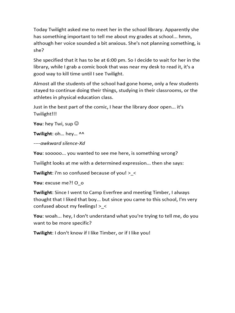 Sci Twi Story! | PDF