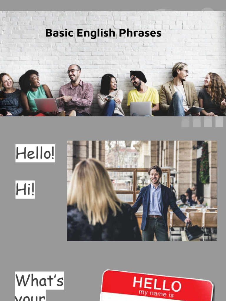 Essential Basic English Phrases | PDF