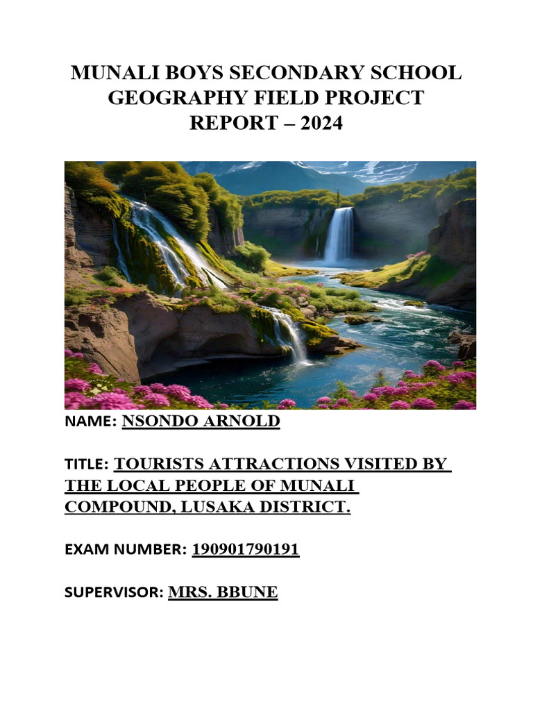 Local Tourism in Munali: A Study Report | PDF | Tourism