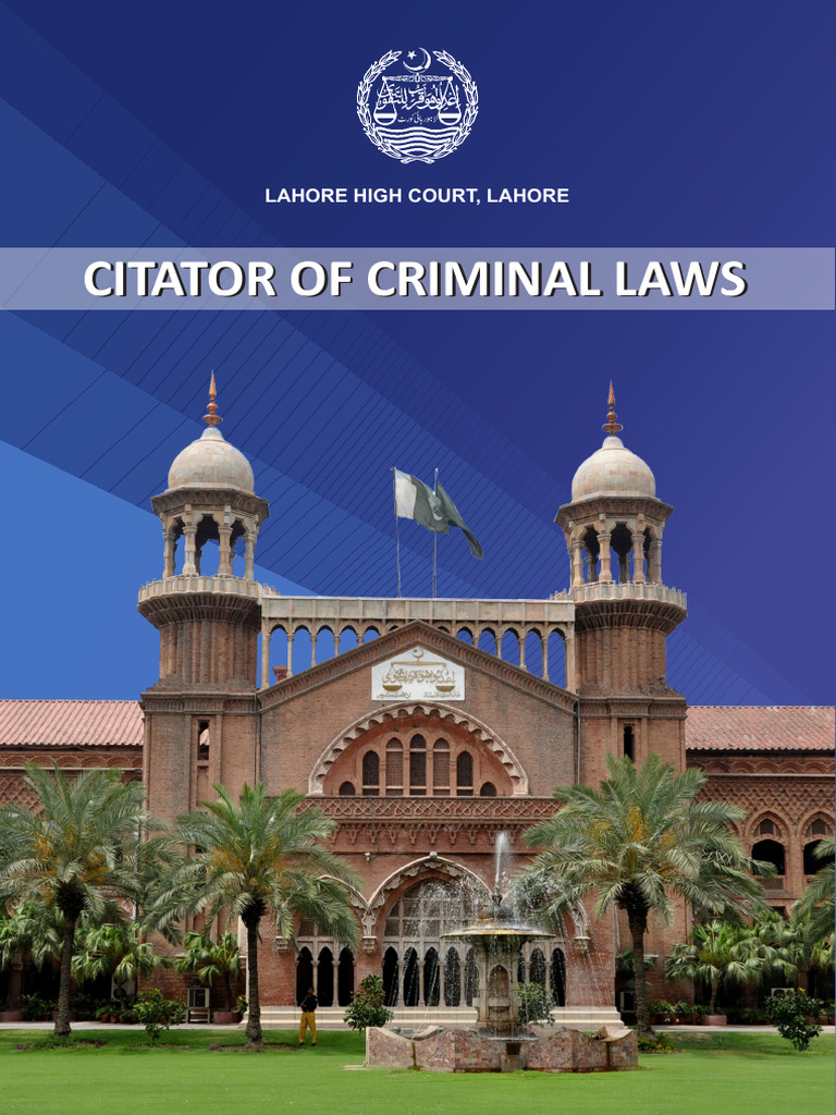 Lahore High Court Criminal Citator | PDF | Law
