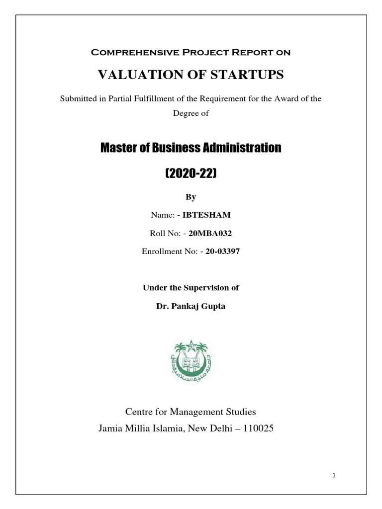 Startup Valuation Methods Explained | PDF | Valuation (Finance ...
