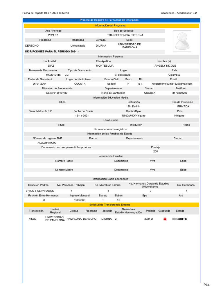 Inscripción en Línea Nuevo1 | PDF | Documento de identidad