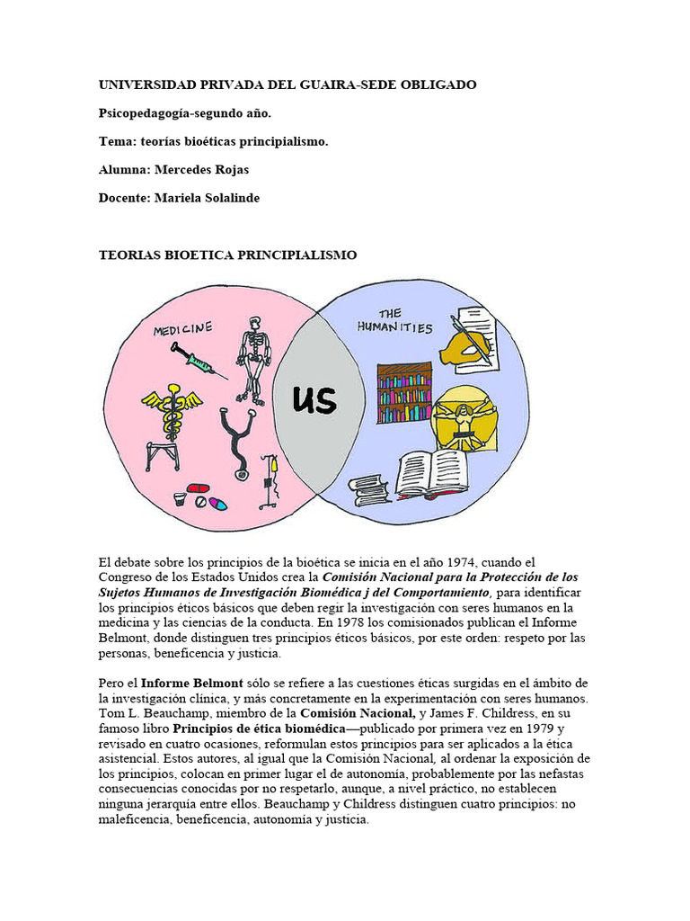 Principialismo Bioetica | PDF | Bioética | Justicia