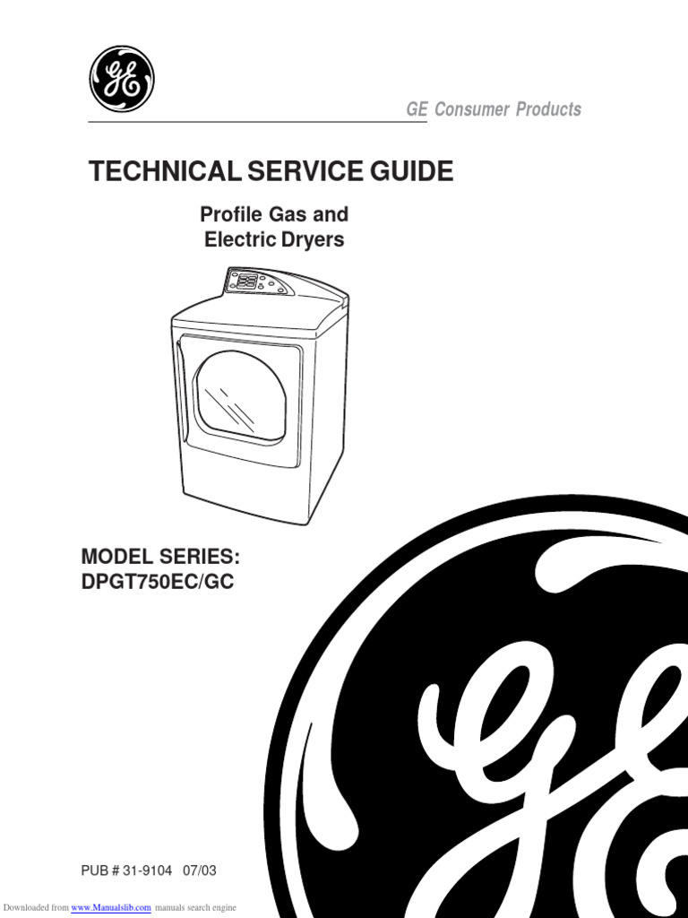 DPGT 750 Ecgc | PDF | Clothes Dryer | Washing Machine