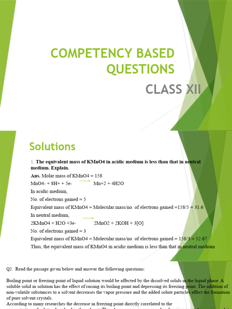 Xii Competency Based Questions | PDF | Glucose | Polysaccharide
