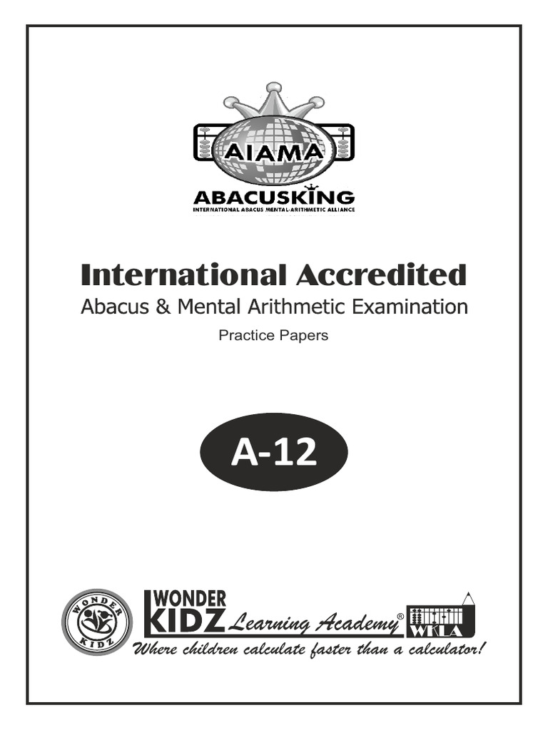 A12 - Grading Practice Papers | Download Free PDF | Arithmetic | Subtraction
