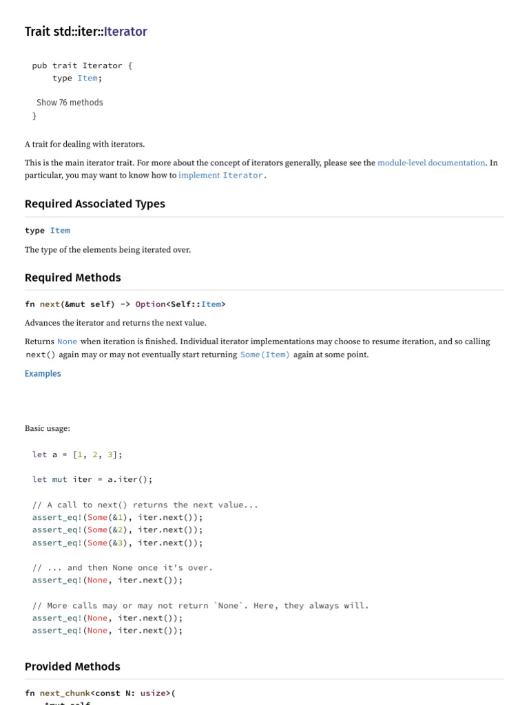 Iterator in STD - Iter - Rust | PDF | Control Flow | Computer Engineering