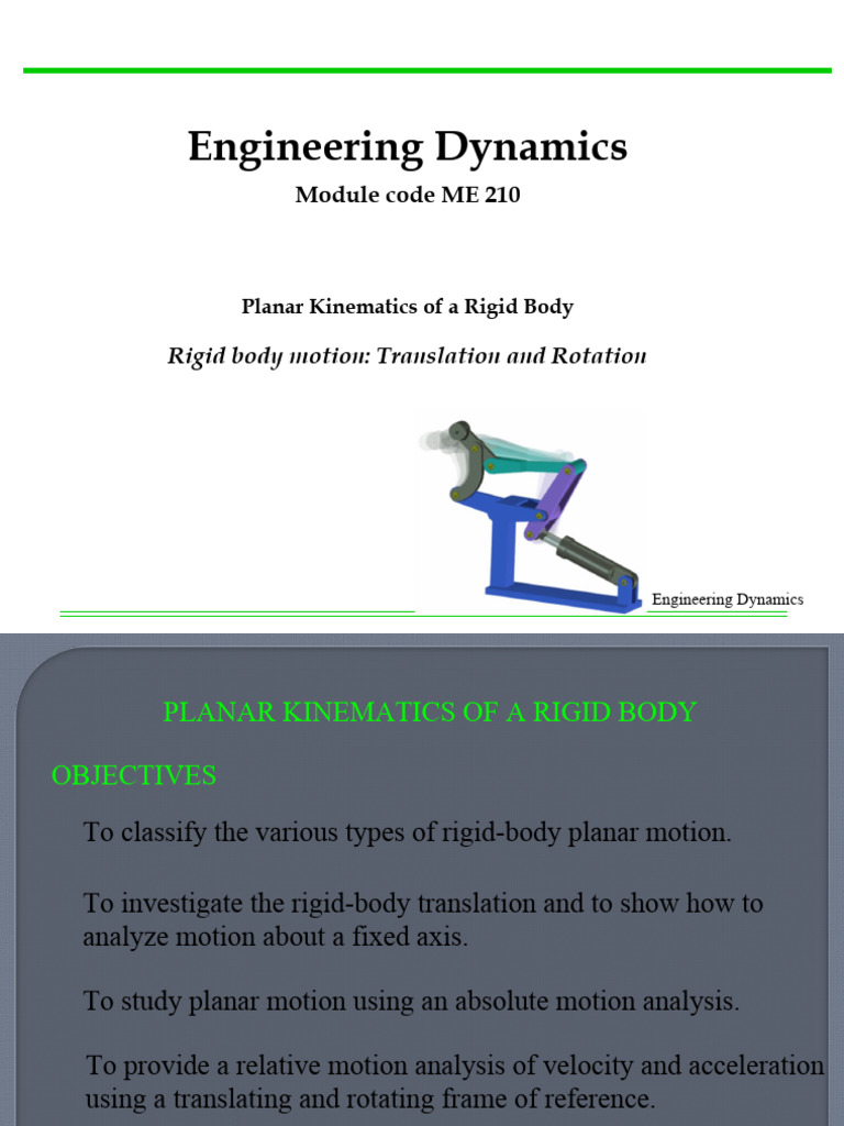 Planar Kinematics of Rigid Bodies | PDF | Acceleration | Rotation