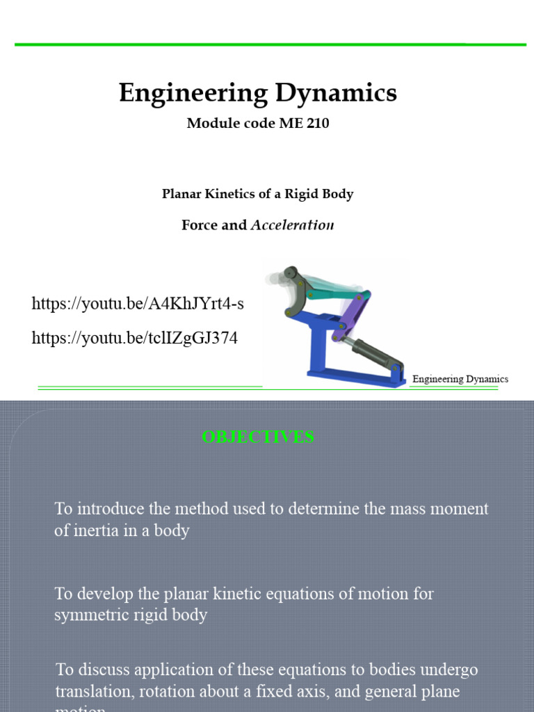 May-06 - 2024 Mon CH (17-1) Kinetics of Rigid Bodies MOI | PDF | Rotation Around A Fixed Axis ...