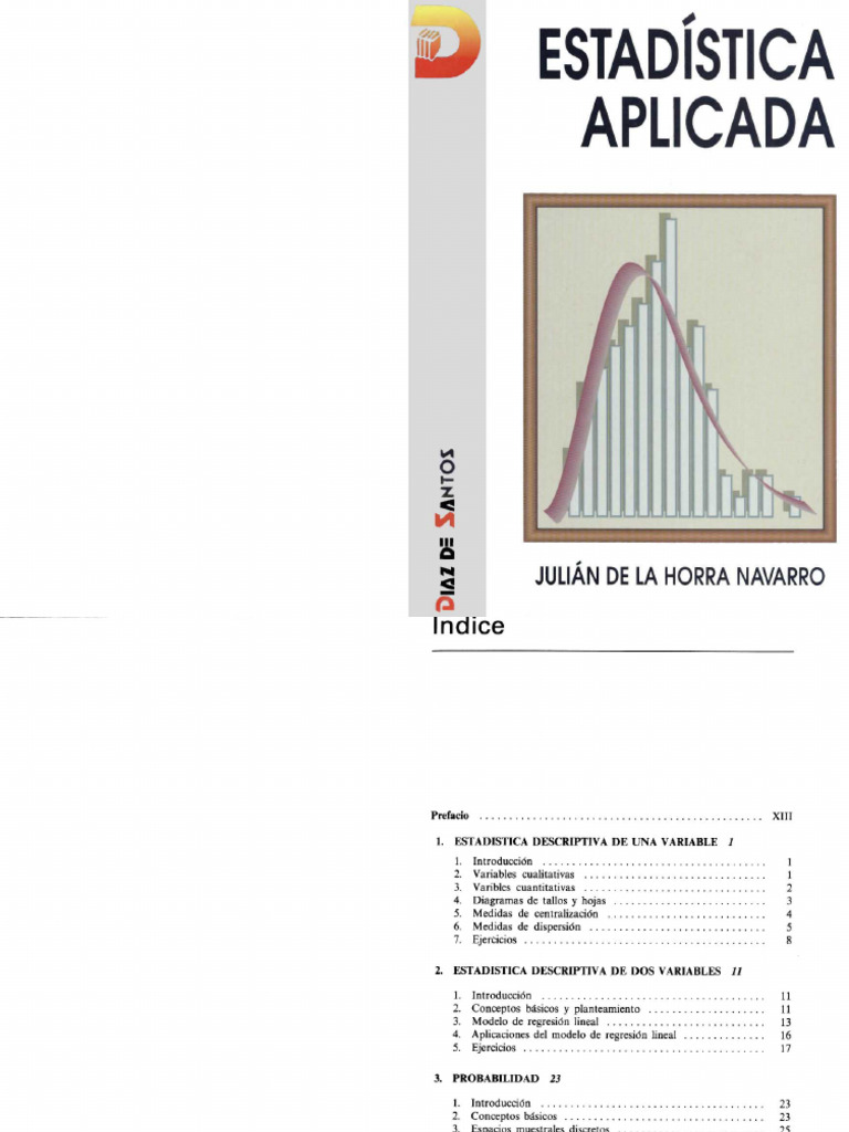 Estadistica Aplicada - Julian de La Horra | PDF