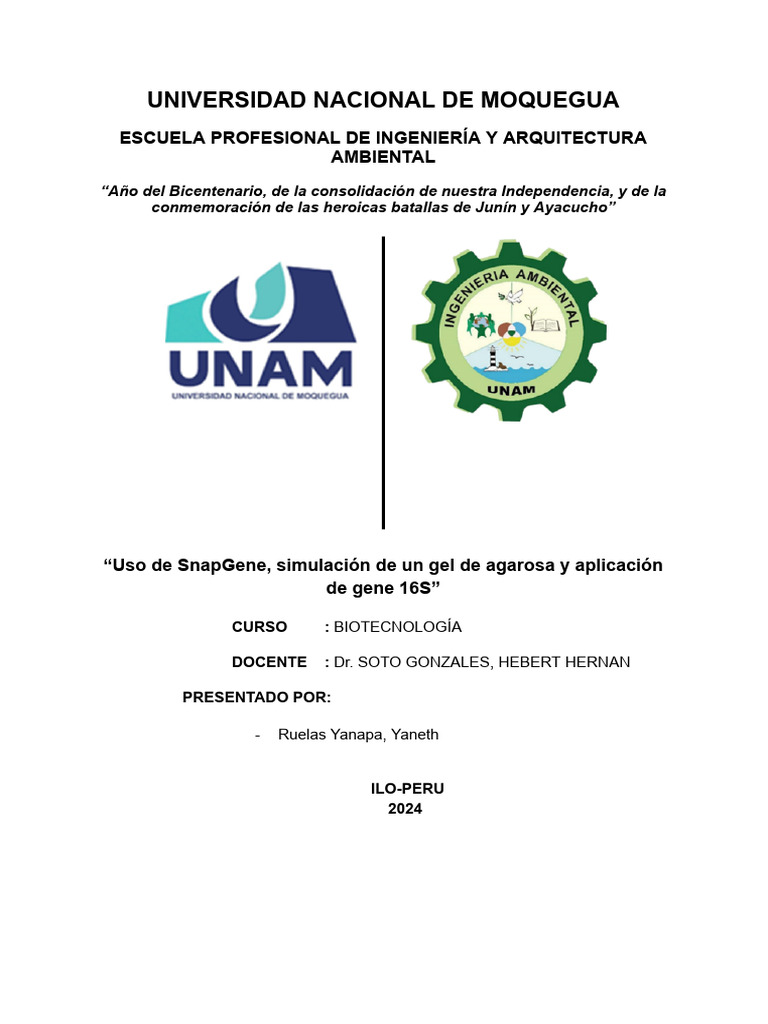 SnapGene Yaneth Ruelas Biotecnologia | PDF | Adn | Biología Molecular