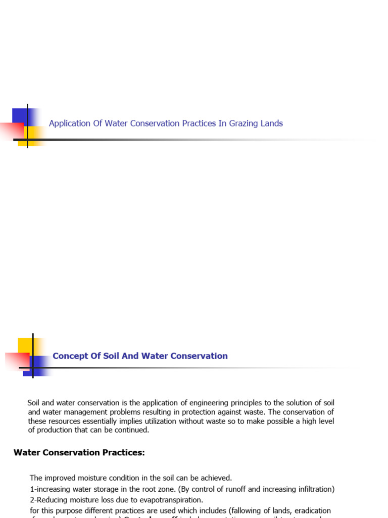 Water Conservation in Grazing Lands | PDF | Riparian Zone | Surface Runoff
