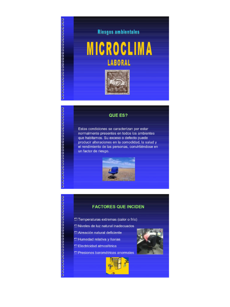 MICROCLIMA Presentación | PDF