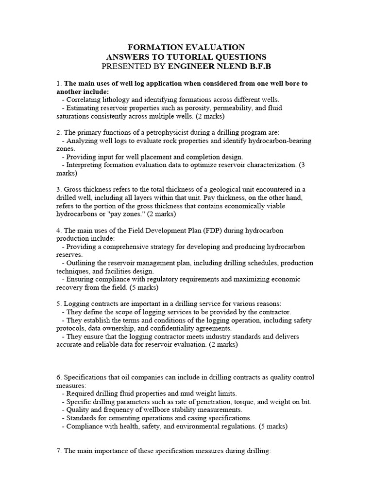 Formation Evaluation Insights | PDF | Petroleum Reservoir | Oil Well