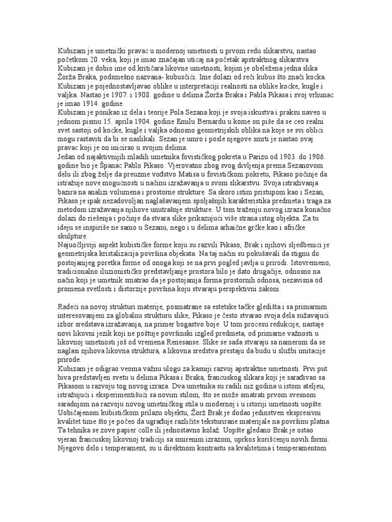Kubizam | PDF