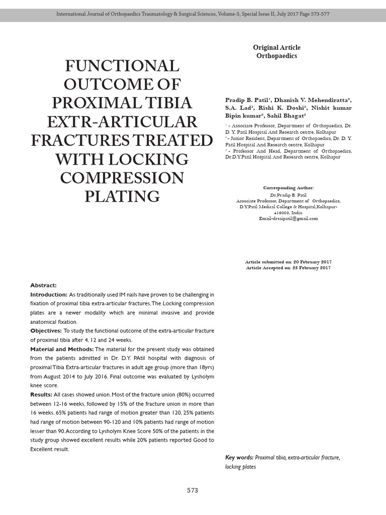 Article 26 | PDF | Orthopedic Surgery | Knee