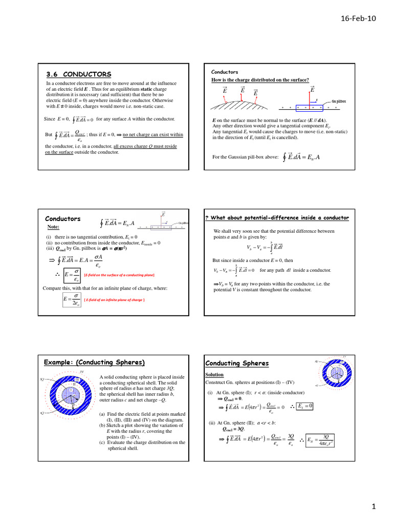 LECTURE3 | PDF | Sphere | Electric Field