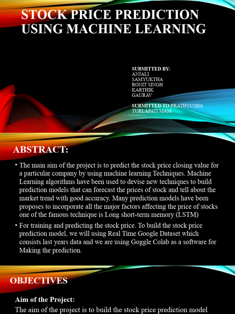 Stock Price Prediction | PDF | Prediction | Stocks